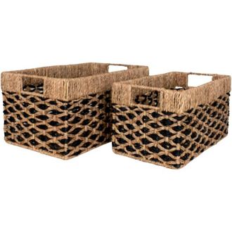 ebuy24 Salar panier lot de 2 naturel