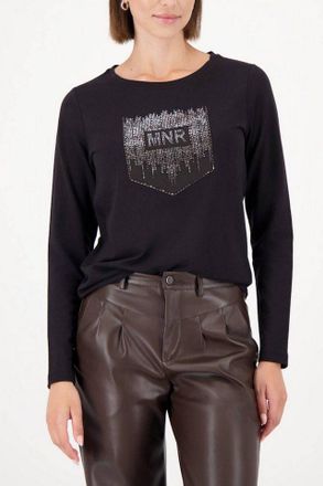 Monari T-Shirt 809306 Strassdetails f&uuml;r glamour&ouml;sen Look