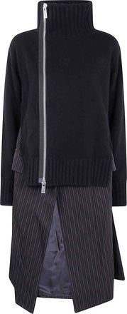 sacai Kurzes Kleid - Schwarz