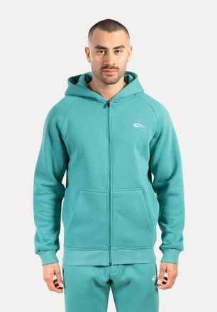Smilodox Kapuzenstrickjacke Yassin, Zip Hoodie mit Logo, leicht &uuml;berschnittene Schultern Kapuzenpullover weicher hochwertiger Stoff sportlicher Hoody Alltag