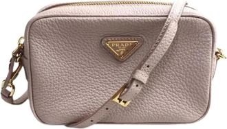 Prada Pre-owned Sac bandouli&egrave;re en cuir - Femme - Pre-owned - Rose - Taille: ONE Size