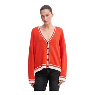 Msgm Msgm, Damen, Strickwaren, Orange, SGr&ouml;&szlig;e