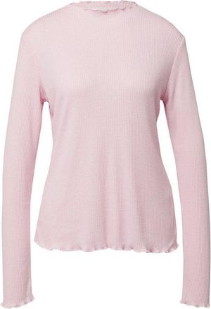 s.Oliver Langarmshirt T-Shirt Geripptes Langarmshirt mit gewelltem Saum