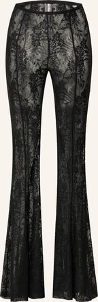 Norma Kamali Norma Kamali Bootcut-Hose Aus Spitze schwarz