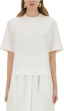 Max Mara Femme, Tops, Blanc, Taille: 38 FR Estella Cotton T-shirt
