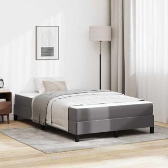 vidaXL Lit avec matelas Gris 120 x 200 cm Faux cuir Vidaxl