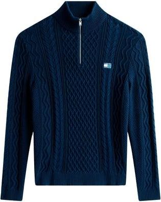 Tommy Hilfiger Ziehen Sie in Reißverdrehung ein und blau eingestellt