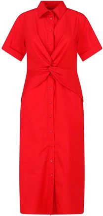 Lauren Ralph Lauren Robe Au Genou - Rouge