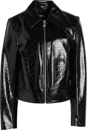 Karl Lagerfeld KL EMBOSSED FAUX LEATHER JKT