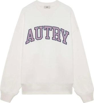 Autry Homme, Sweatshirts et sweats &agrave; capuche, Blanc, Taille: M Felpa College