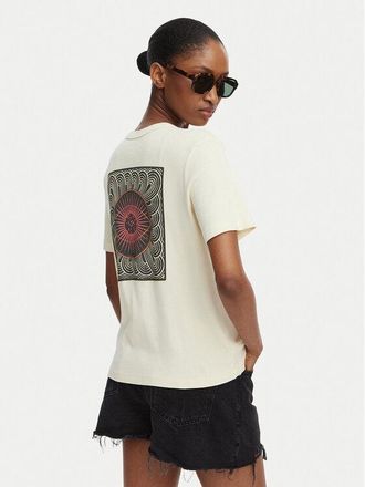 Rvca T-Shirt Daily 23B351502 Creme Regular Fit