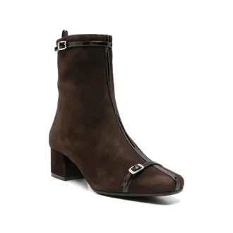Carel Womens Ankle Boots Start Brown Suede Calf