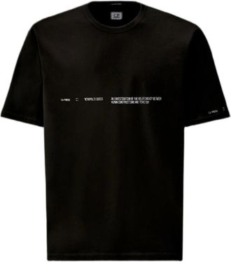 C.P. Company C.p. Company, Homme, Tops, Noir, Taille: S Logo T-shirt