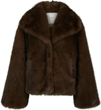 Neo Noir Femme, Vestes, Brun, Taille: 42 FR Stephanie Faux Fur Jacket