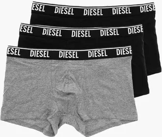 Diesel 3 Pack Stretch Cotton Boxers with Logoed Band size S