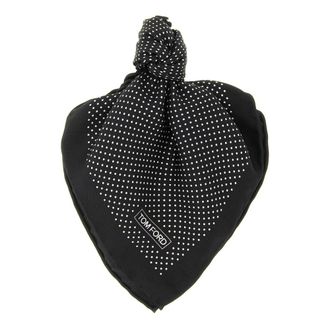 Tom Ford Micro Polka Dot Pocket Square - - Accessories - Herren - Schwarzk - ONE SIZE