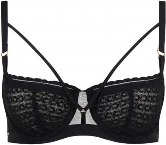 Chantelle Femme, Sous-v&ecirc;tements, Noir, Taille: 105D FR Soutien-gorge balconnet demi-bonnet Monogram
