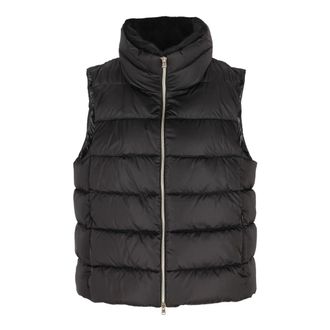 Herno Femme, Vestes, Noir, Taille: 46 FR Gilet matelass&eacute; &agrave; col haut