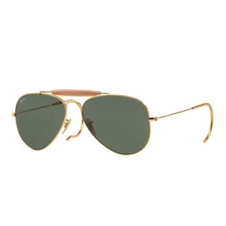 Ray-Ban unisex, Accessoires, Jaune, Taille: 58 MM Outdoorsman Rb3030 Lunettes de soleil