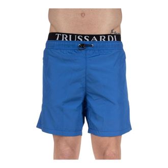 Trussardi Herren Sportliche Badehose mit Rei&szlig;verschluss und Elastik - - Swimwear - Herren - Blau - L