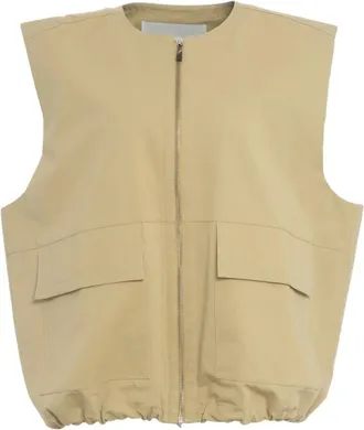 Birgitte Herskind Femme, Vestes, Beige, Taille: 40 FR Gilet Beige Neo Ss25