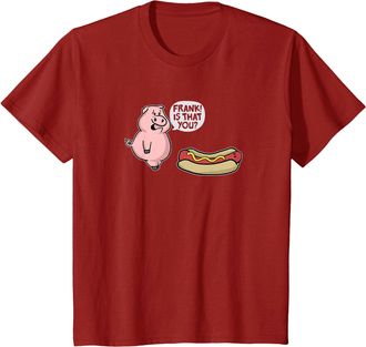 Trendy Apparel Frank! Is That You? Pig And Hot Dog Funny T-Shirt