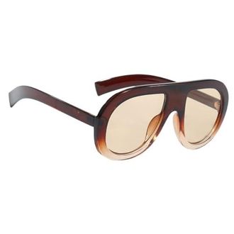 Generic Lunettes de soleil ovales - Monture r&eacute;tro &eacute;l&eacute;gante, lunettes de soleil classiques et tendance pour homme et femme, lunettes de soleil pour conduite en