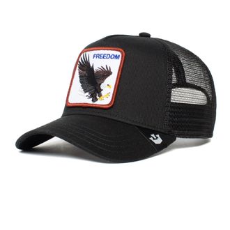 Goorin Brothers Unisex-Erwachsene The Farm Original Core Adjustable Snapback Trucker Hat Baseballkappe, Schwarz (Freedom), Einheitsgröße
