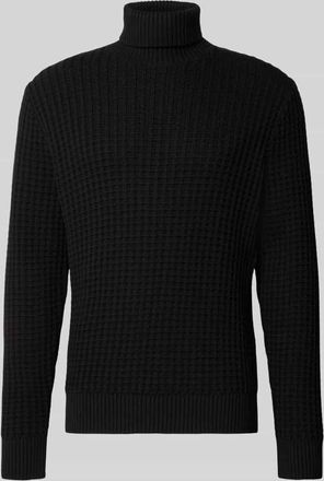 Selected Regular Fit Rollkragenpullover in Waffel-Struktur Modell TOM