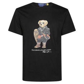 Polo Ralph Lauren Homme, Tops, Noir, Taille: S T-Shirt Holiday Bear