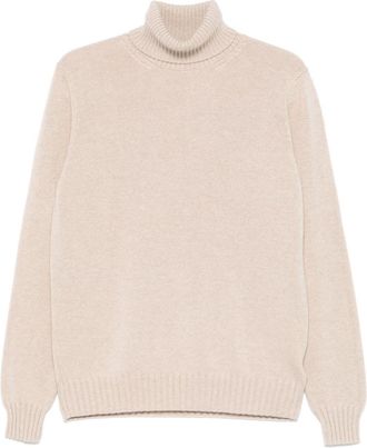 Dell'Oglio Klassischer Kaschmirpullover - Nude