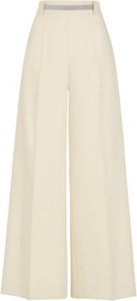 D.exterior Femme, Pantalons, Beige, Taille: 42 FR Pantalon Palazzo