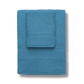 ZUCCHI Handtuch-Set 1+1 Journey aus Frottee aus reiner Baumwolle 430 g/m² - Gesichtshandtuch 60 x 110 cm und Gästehandtuch 40 x 60 cm - Volant Jacquard (Türk