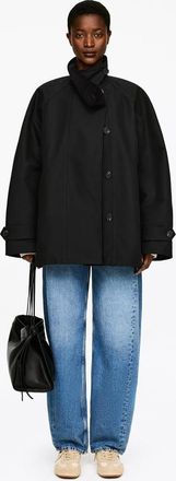 Arket Jacke Mit Cordkragen -Schwarz