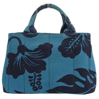 Prada Pre-owned Canvas Handtaschen - - Pre-owned - Damen - Blau - ONE SIZE