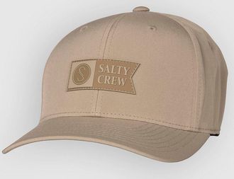 Salty Crew Apex Flexfit 6 Panel Cap khaki