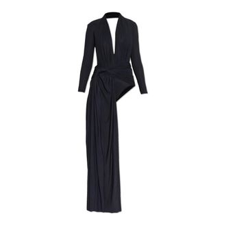 Balenciaga Kleid mit langen &Auml;rmeln - - Dresses - Damen - Schwarzk - 2XS