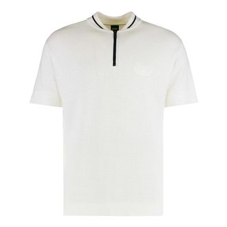 HUGO BOSS Polo aus Baumwollmischung - - Tops - Herren - Wei&szlig; - XS
