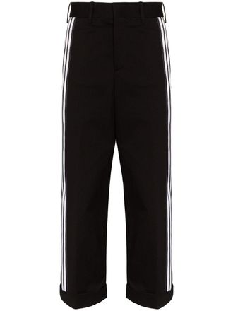 Neil Barrett pantalon de jogging &agrave; rayures - Noir