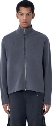 Our Legacy Homme, Sweatshirts et sweats &agrave; capuche, Gris, Taille: XL SweaT-shirt Court Zipp&eacute;