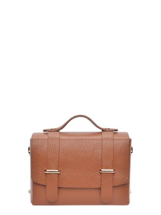 Luisa Vannini Braun Rindsledertasche