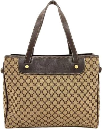 Celine Sac &agrave; main vintage Pre-owned en toile - Femme - Pre-owned - Brun - Taille: ONE Size
