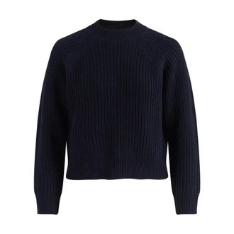 Alpha Studio Girocollo Raglan - - Knitwear - Damen - Blau - M