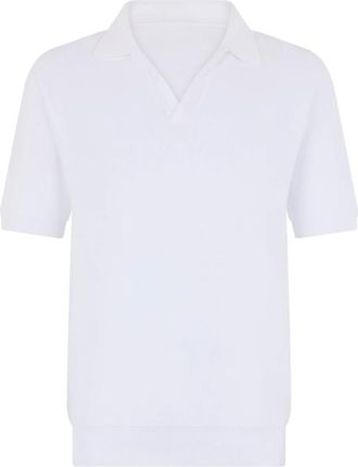 Fedeli Homme, Pulls, Blanc, Taille: L Polo blanc doux et respirant