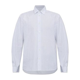 Jil Sander Gestreiftes Hemd - - Shirts - Herren - Wei&szlig; - XL