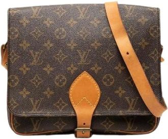 Louis Vuitton Sac bandouli&egrave;re Cartouchiere Monogram Pre-owned - Femme - Pre-owned - Brun - Taille: ONE Size