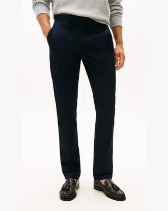 Tommy Hilfiger Softe Twill-Chino Denton mit Stretch-Anteil, Straight Fit in