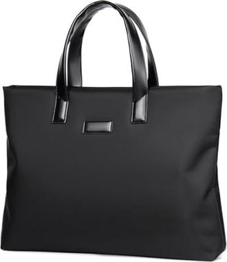 Generic Porte-documents multifonction portable de grande capacit&eacute; avec plusieurs poches pour une utilisation professionnelle et d&eacute;contract&eacute;e, Noir, Taille uni