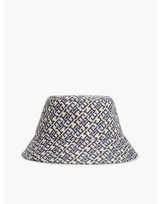 Tommy Hilfiger Bob en jacquard &agrave; monogramme TH - Bleu fonc&eacute;
