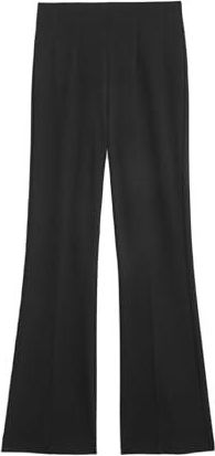 Marks and Spencer Pantalon en Jersey Coupe &eacute;vas&eacute;e &agrave; Taille &eacute;lastique Noir Femmes UK 22 (EU 50)